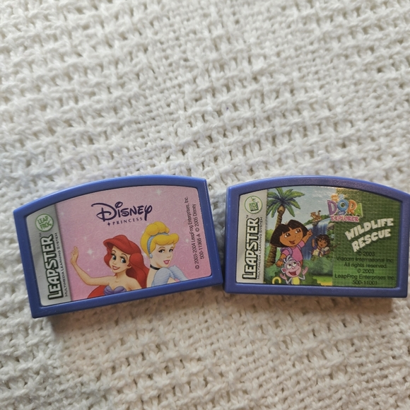 Leapfrog | Toys | Leapster Games Lot Of 2 Dora The Explorer Disney ...